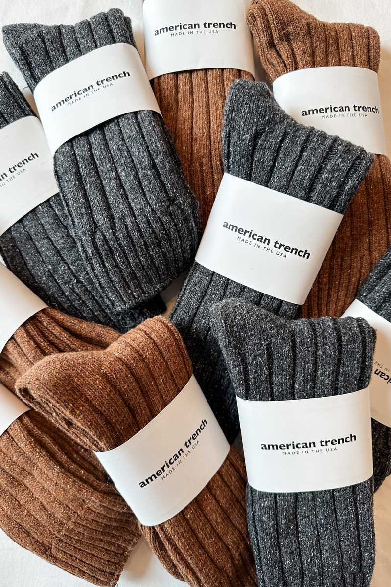 American Trench Men's Wool Silk Boot Socks – Elizabeth Boutique