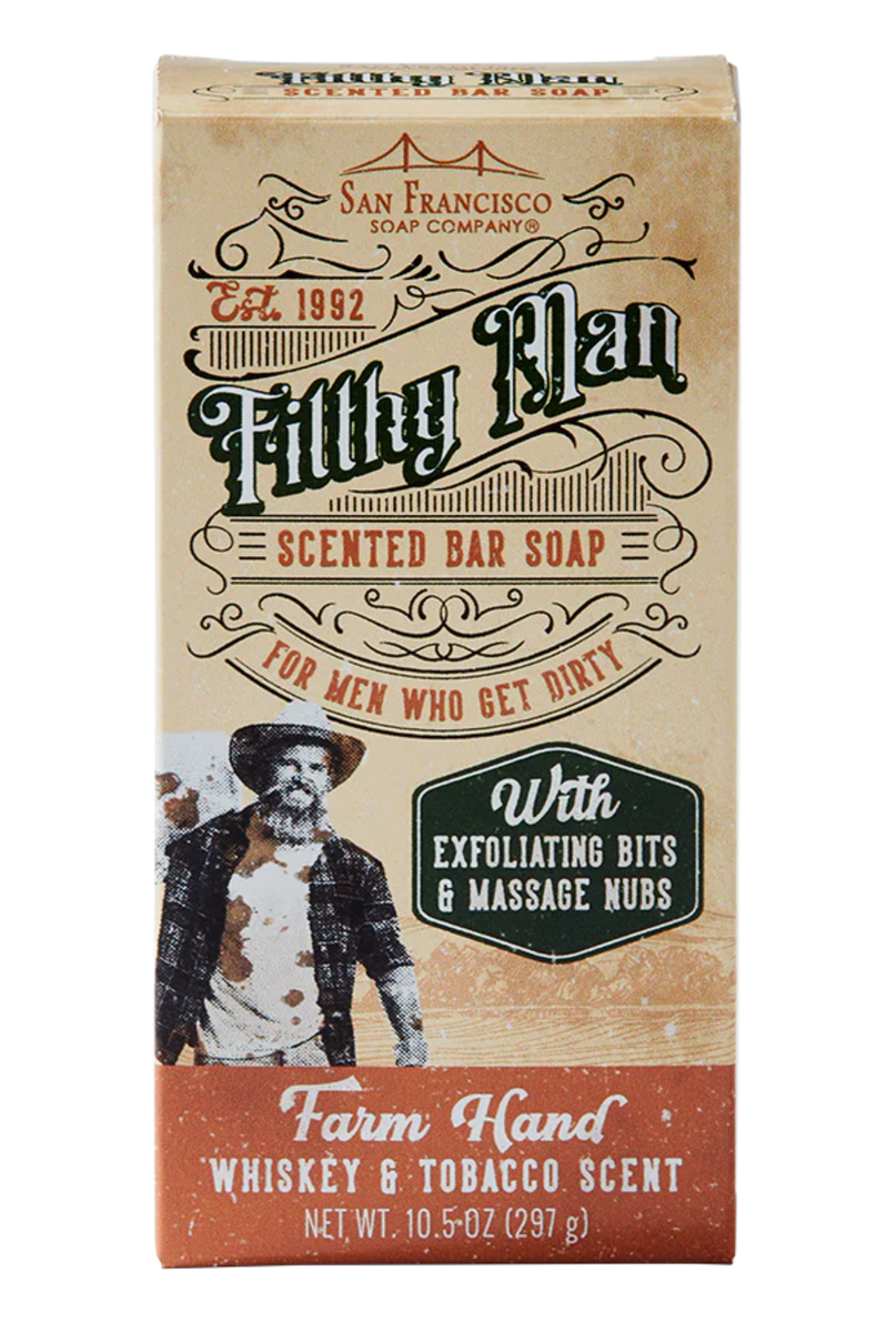 San Francisco Soap Company Filthy Man Bar Soap Whiskey & Tobacco ...