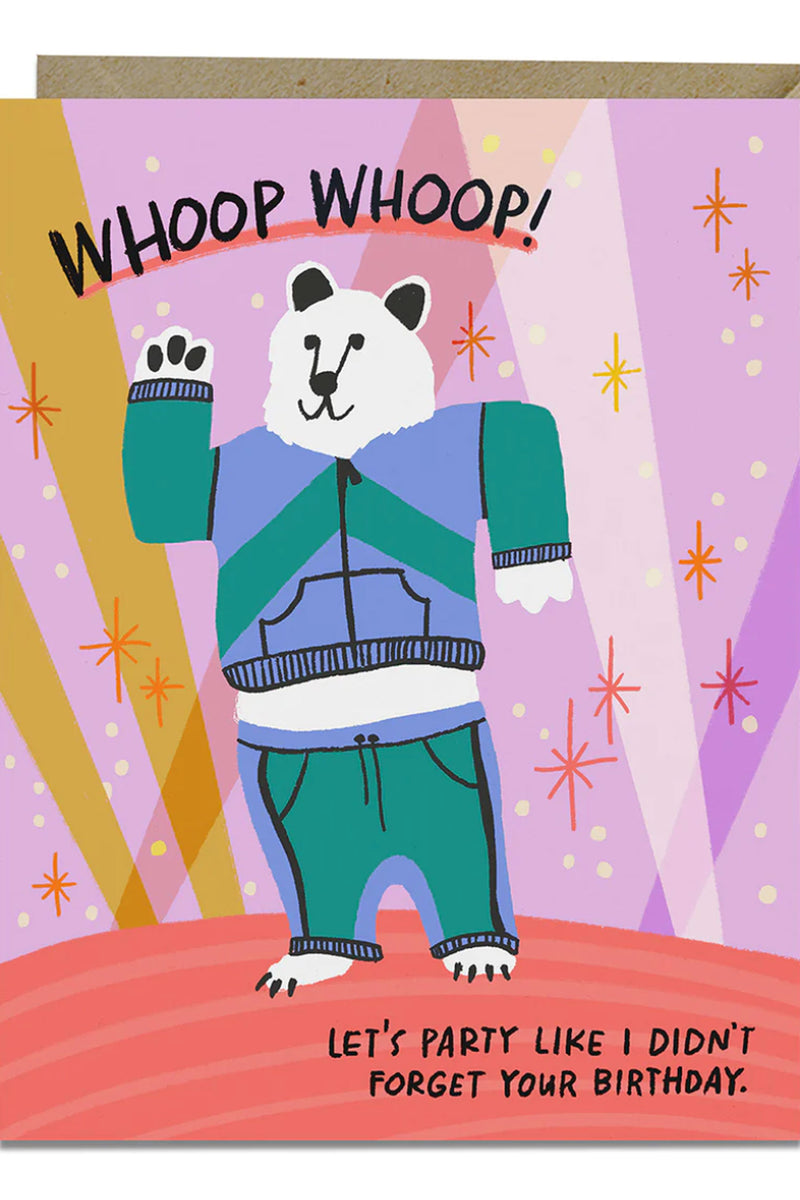 Em & Friends Whoop Whoop Belated Birthday Card – Elizabeth Boutique